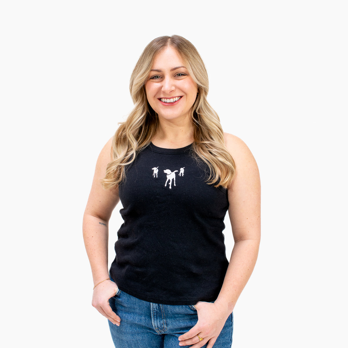 Black Embroidered Dogs Tank – BISSELL Pet Foundation